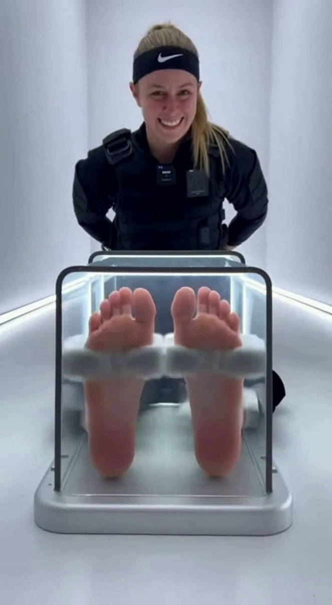 Officers Feet Tickled in the Tickle Box - (*/F) by LGSoles2 on DeviantArt