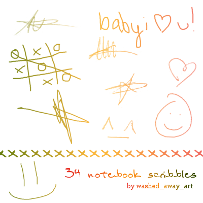 Notebook Scribbles by anolinde on DeviantArt