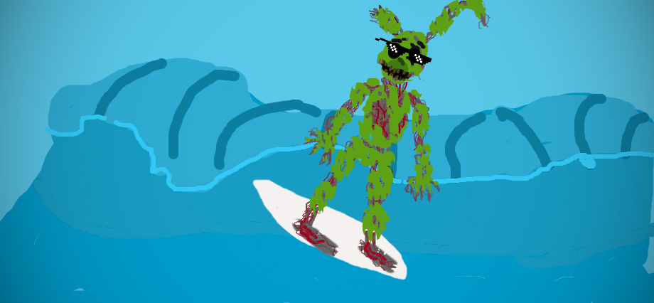 Mlg surfing Springtrap by EyeOfWiden on DeviantArt