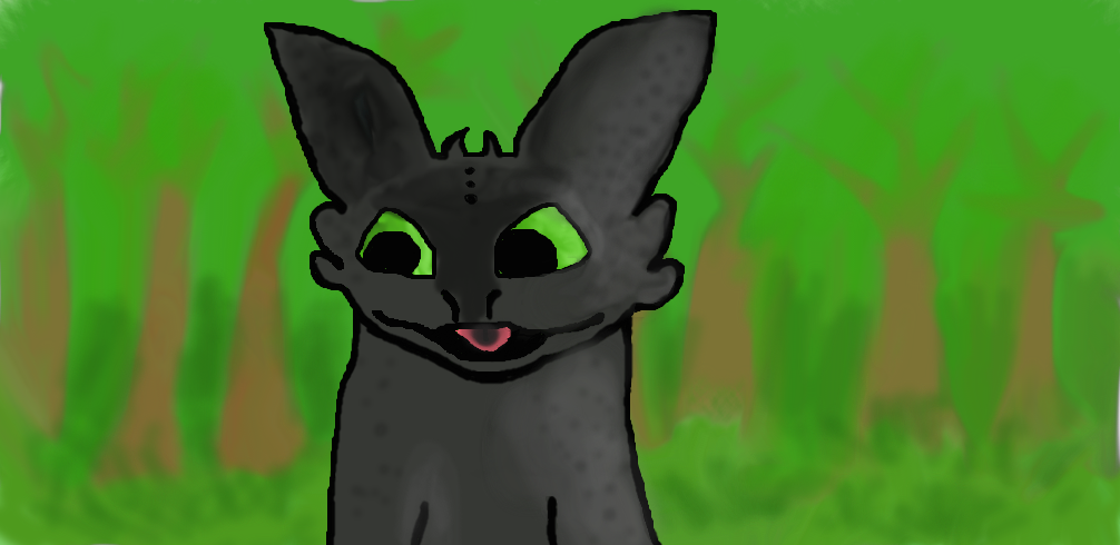Toothless in the forest by LovesToDrawAndSing on DeviantArt
