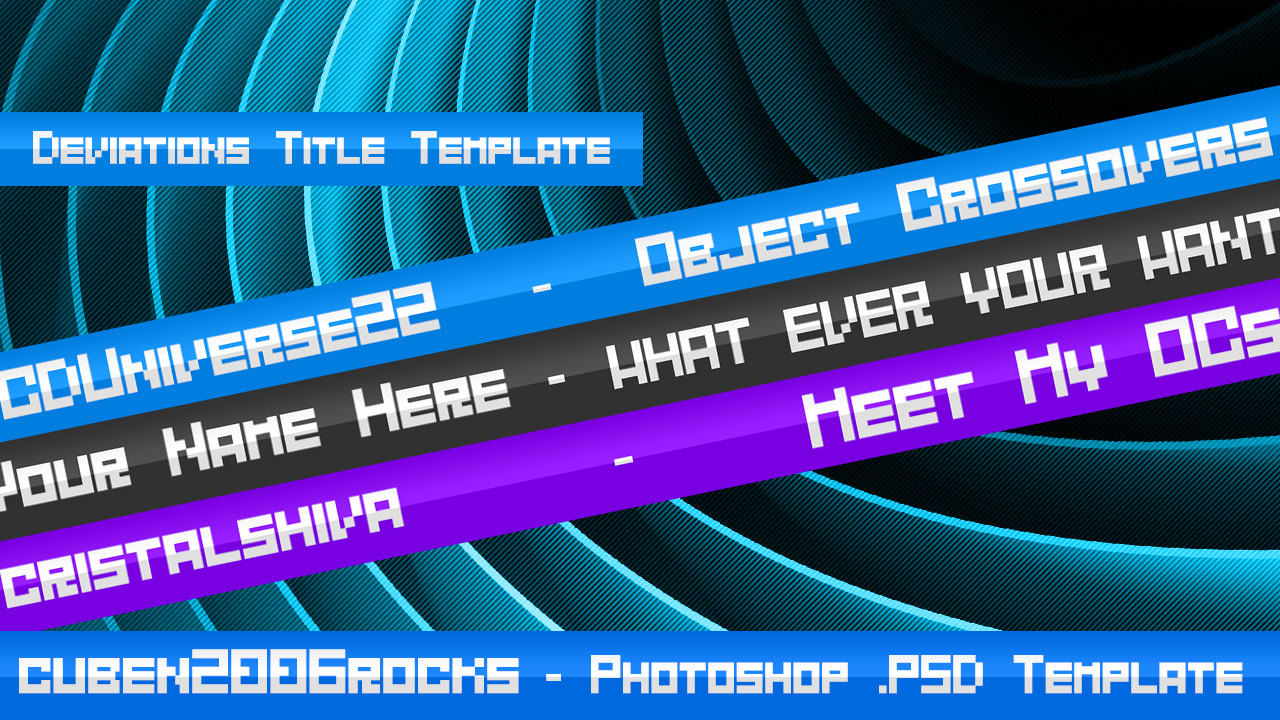 Deviantion Title Template by UnitedWorldMedia on DeviantArt