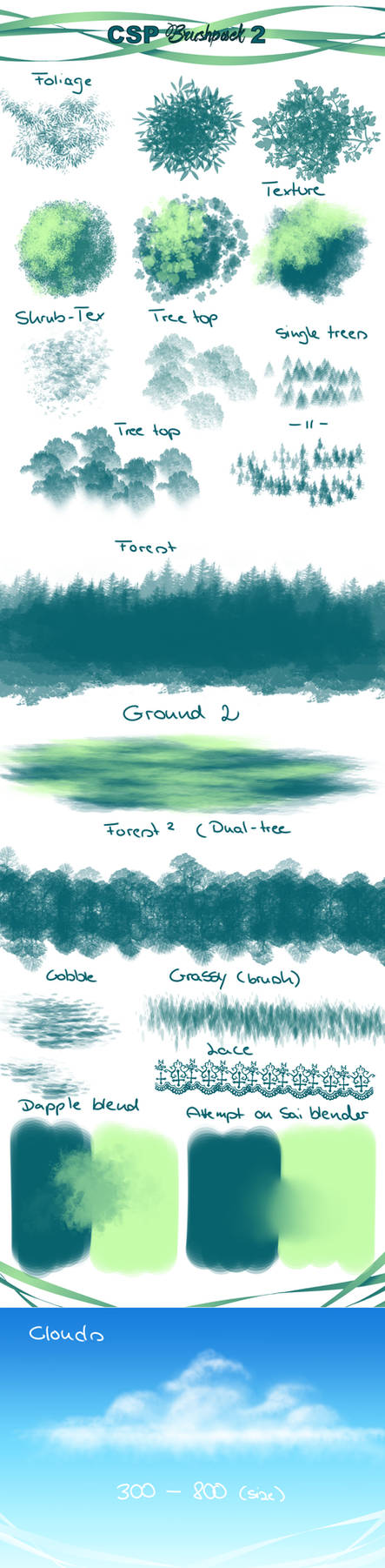 Free CSP Brushpack 2 by Yettyen on DeviantArt