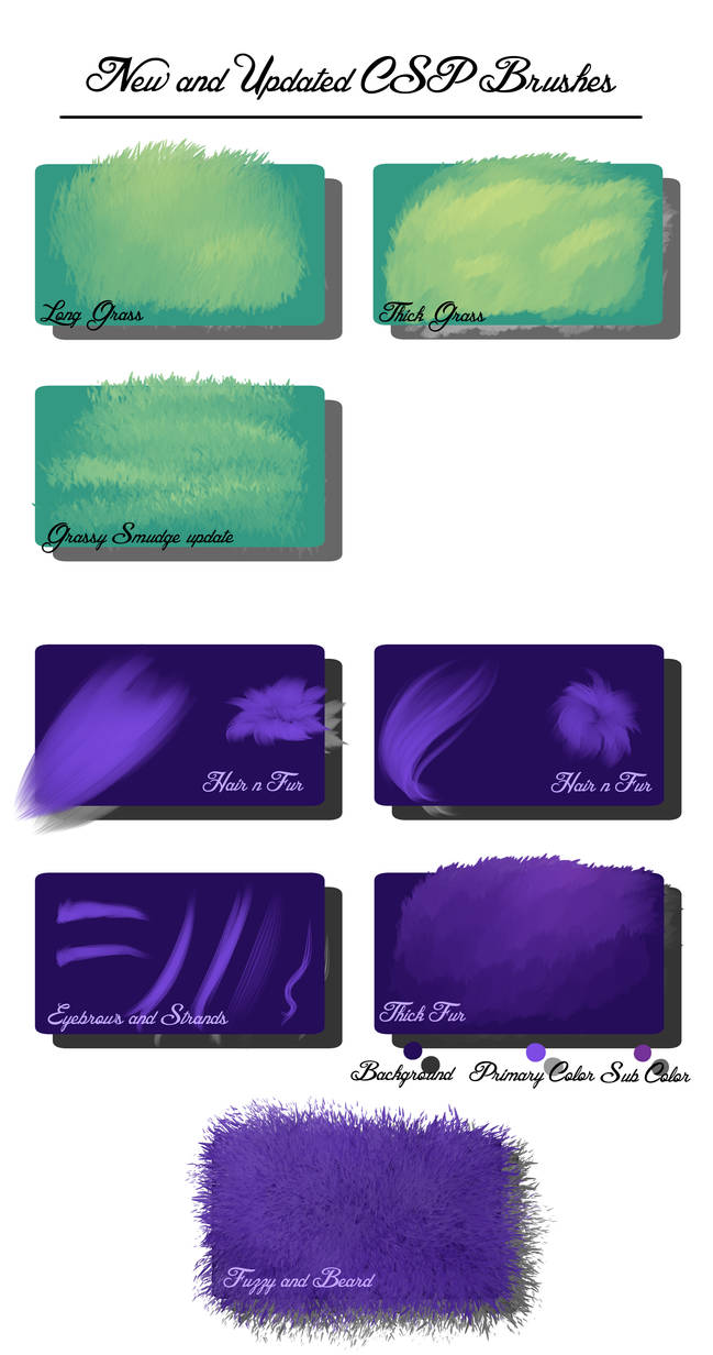 New And Updated Csp Brushes By Yettyen On Deviantart