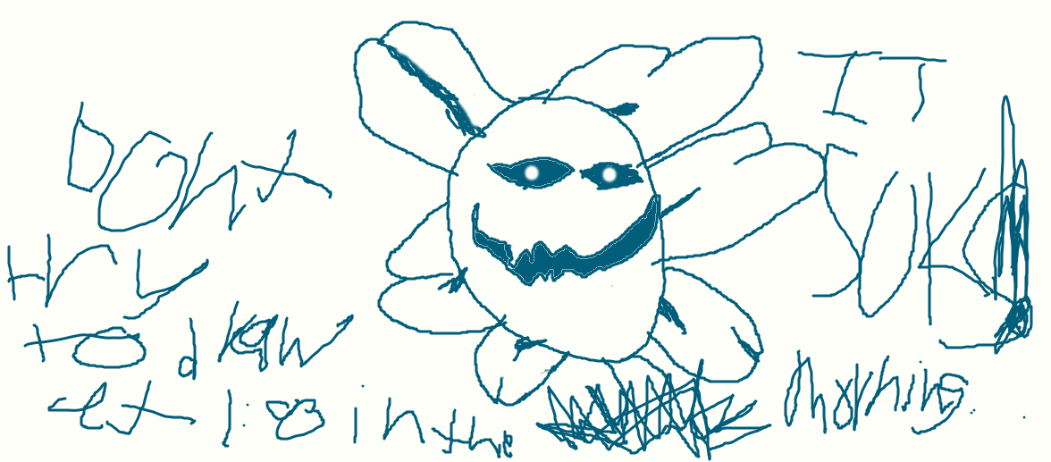 early morning evil flowey by mathematicalmat on DeviantArt