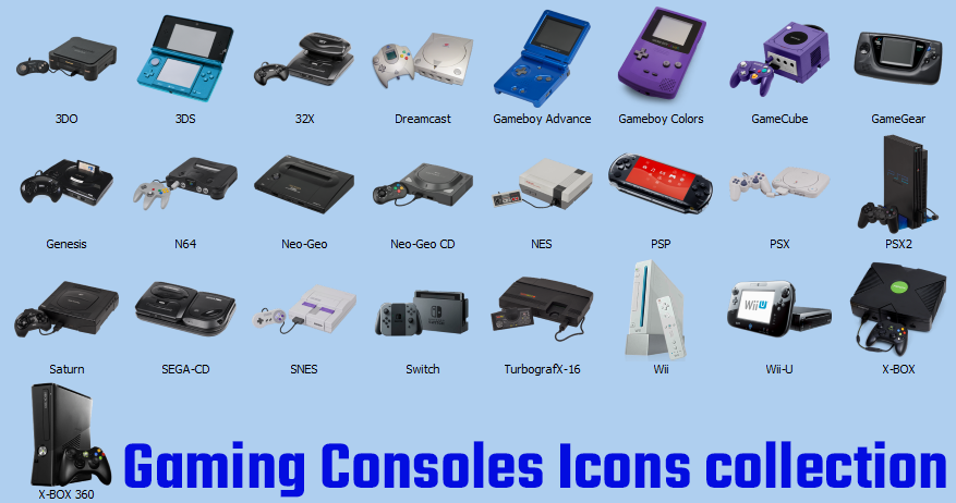 Consoles Icons Collection by patleblanc007 on DeviantArt