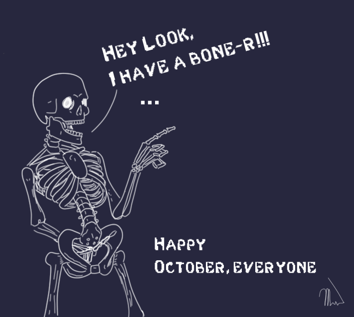 October SKELETON!!! by Mikewolv007 on DeviantArt
