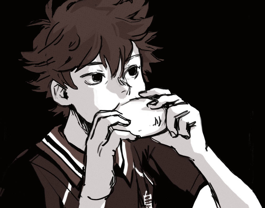hinata eating bun by knightic on DeviantArt