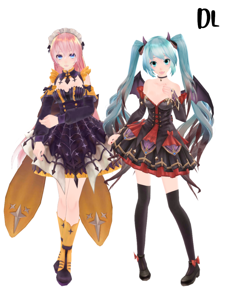 [MMD] Halloween Miku + Luka DL by GLaDOS-Senpai on DeviantArt
