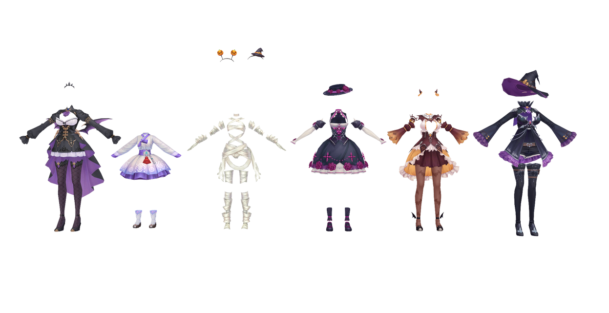 [MMD] Halloween Outfits DL by GLaDOS-Senpai on DeviantArt