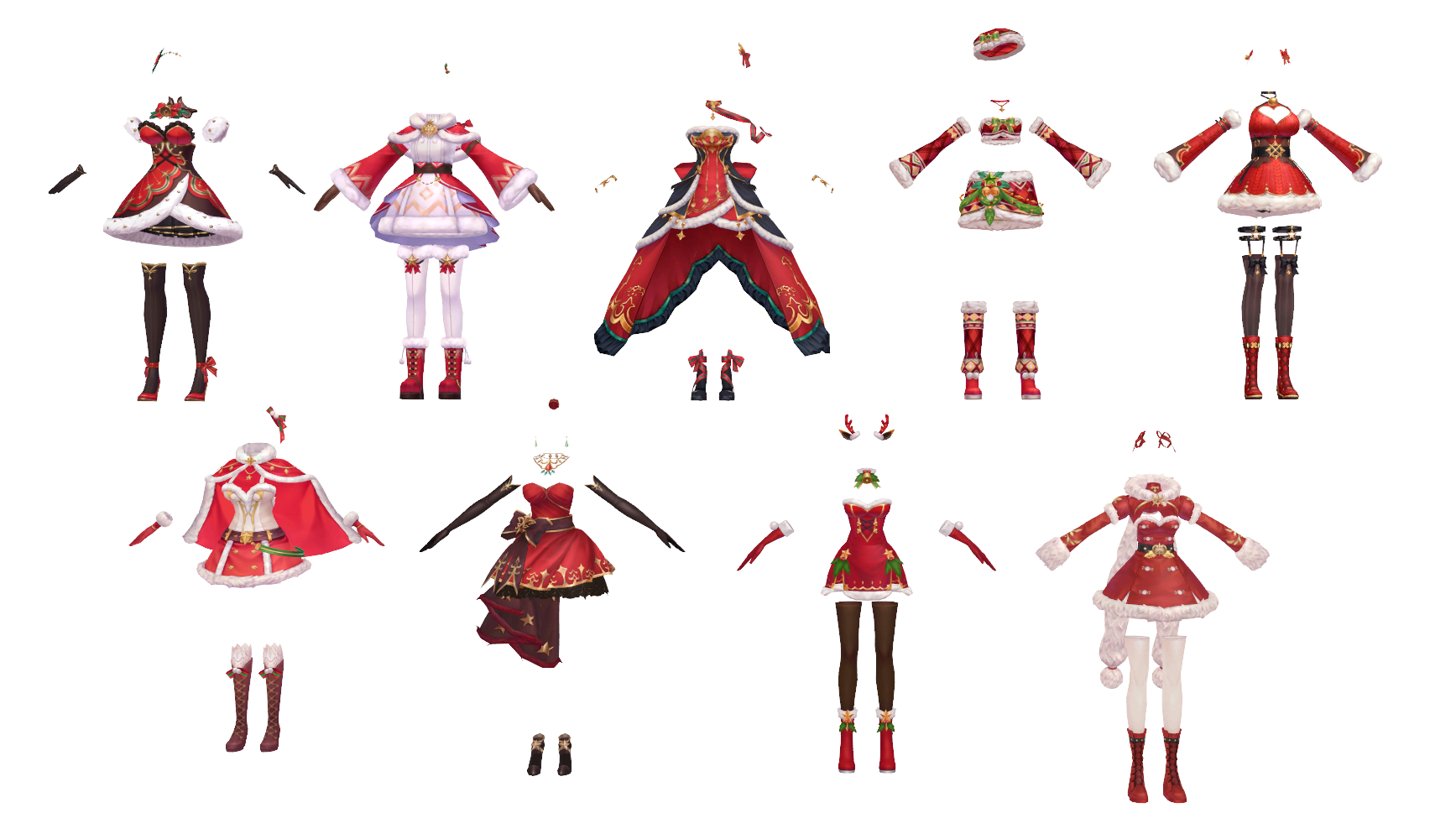 [MMD] Christmas outfits by GLaDOS-Senpai on DeviantArt