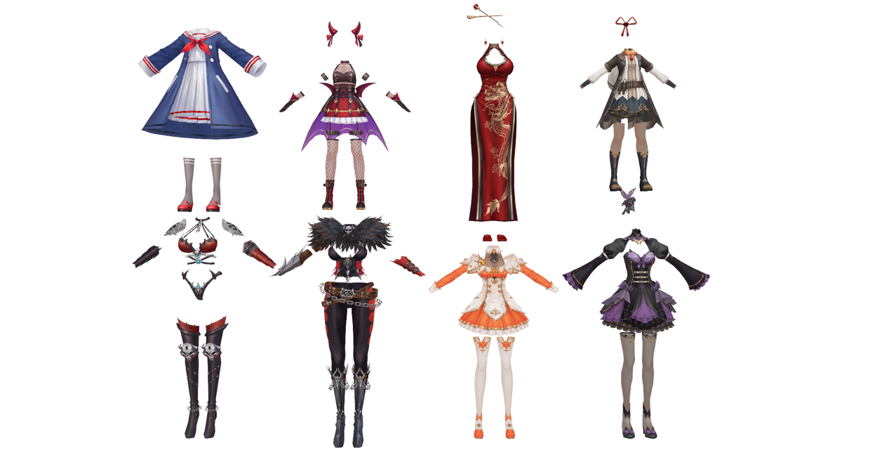 [MMD DL] Random King's Raid outfits 2 by GLaDOS-Senpai on DeviantArt