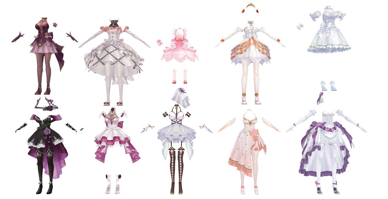 [MMD DL] More King's Raid Wedding outfits by GLaDOS-Senpai on DeviantArt