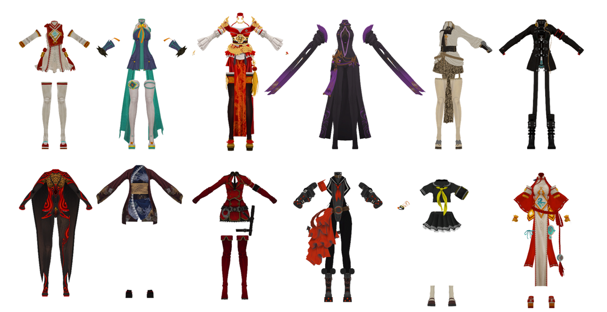 [MMD DL] Random BnS outfits by GLaDOS-Senpai on DeviantArt