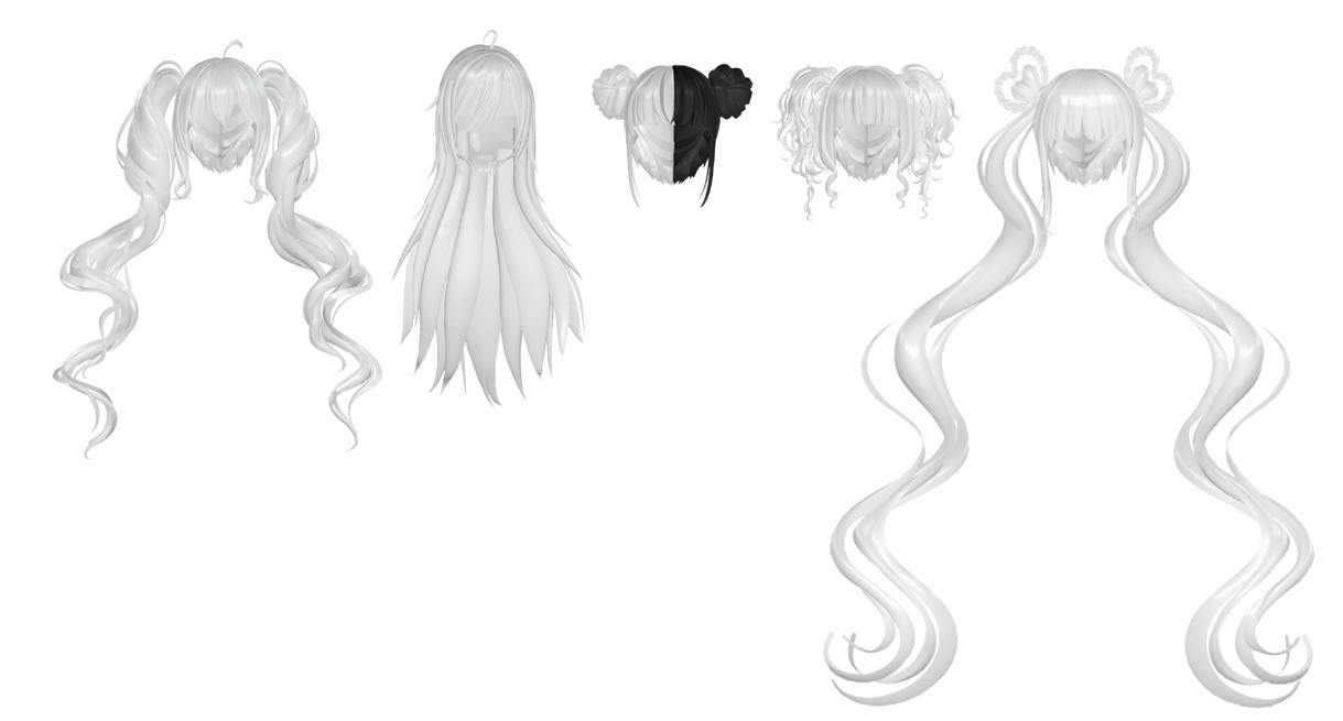 [MMD DL] Hair Edits by GLaDOS-Senpai on DeviantArt