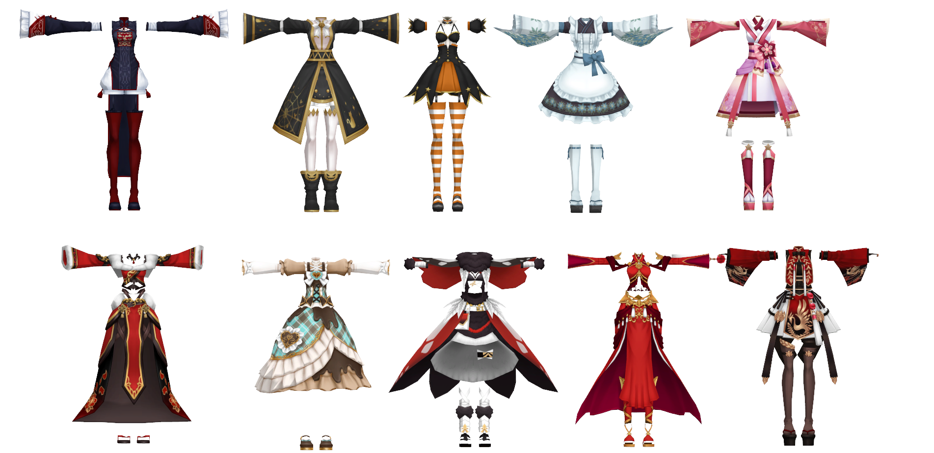 [MMD DL] Random Alchemia Story outfits 1 by GLaDOS-Senpai on DeviantArt