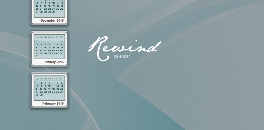 Rewind Calendar by moshiAB on DeviantArt