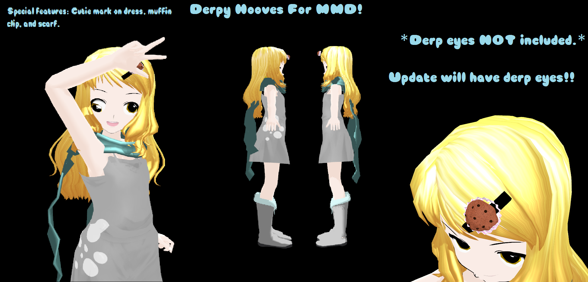 MLP FiM- Derpy Hooves for MMD!!! by Invader-Alexis on DeviantArt