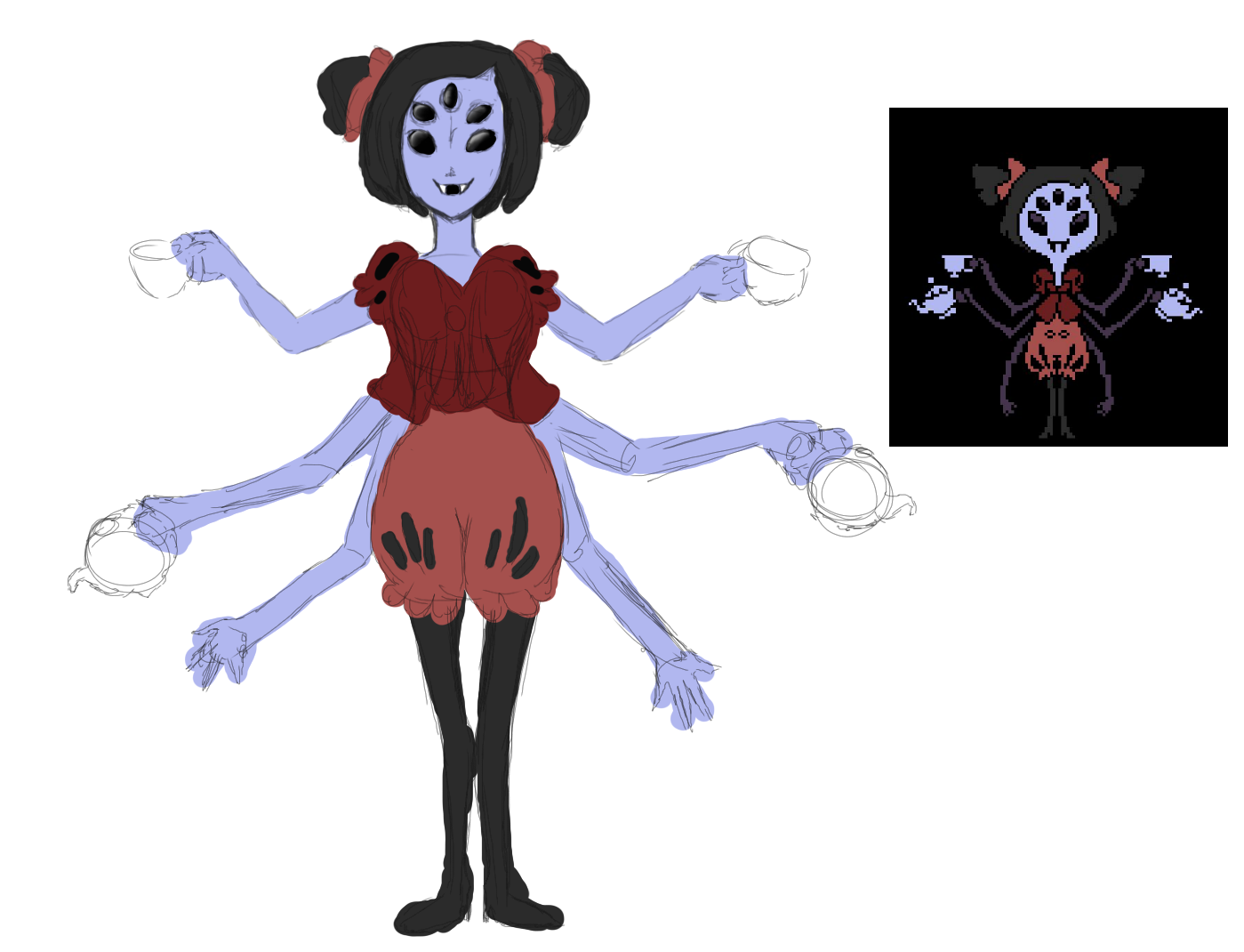 Muffet Anime Style by CarrilRego on DeviantArt