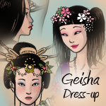 Geisha Dress-up Game by AzaleasDolls on DeviantArt
