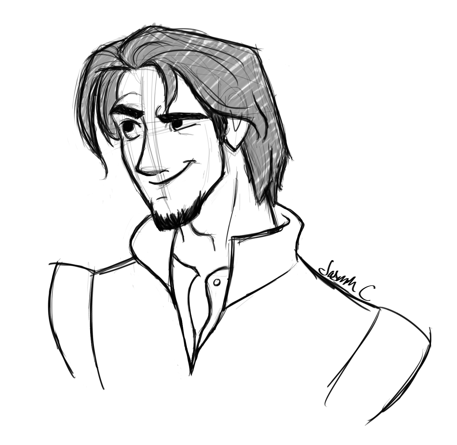 Flynn Sketch by JasminSC on DeviantArt