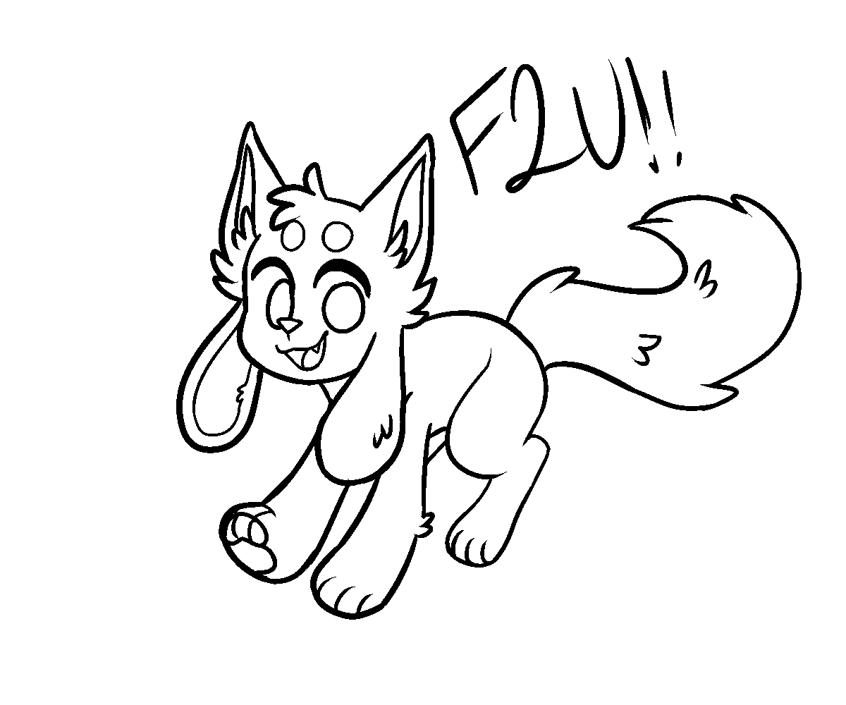 f2u smal kittydog base (download) by polarrrdust on DeviantArt