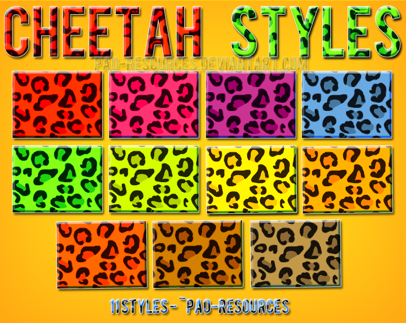 Cheetah Styles | Styles 001 by Pao-Resources on DeviantArt