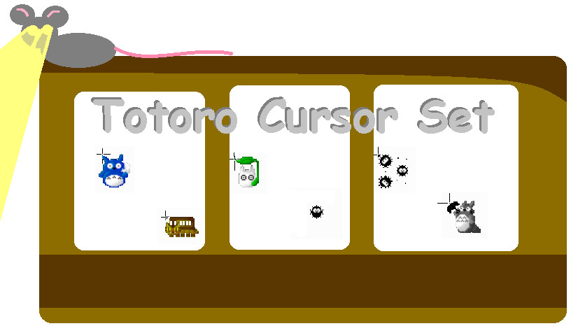 Totoro cursor set by ureshiirisu on DeviantArt