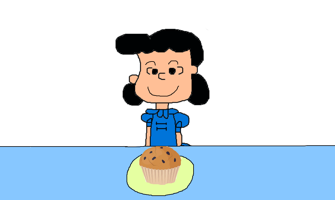Lucy van Pelt with a Muffin to Eat by KatelynBrown2002 on DeviantArt
