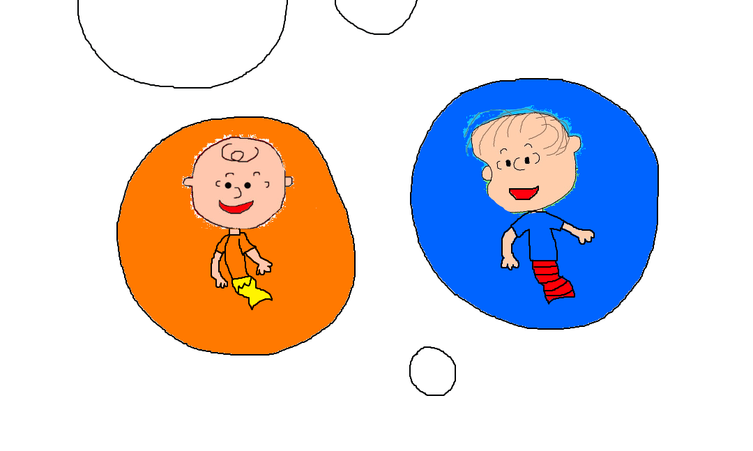 Charlie brown and linus in circle by KatelynBrown2002 on DeviantArt