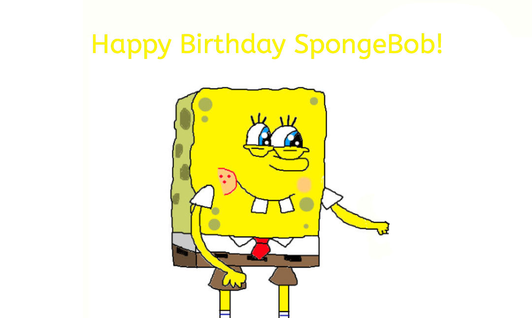 Spongebob Saying Happy Birthday Ashley Style Points For A Hair Dryer