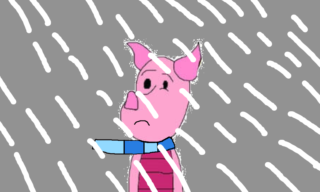 Piglet Wearing A Scarf In The Rain by KatelynBrown2002 on DeviantArt