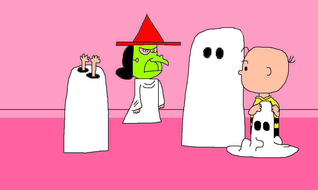 Sally put on her ghost costume by KatelynBrown2002 on DeviantArt