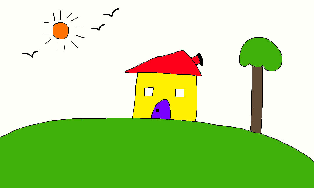 Blue's Painting Of The Blue's Clues House by KatelynBrown2002 on DeviantArt