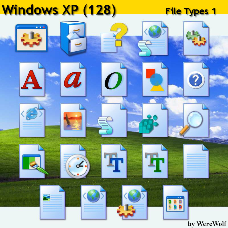 Windows XP 128 - File Types 1 by werewolfdev on DeviantArt