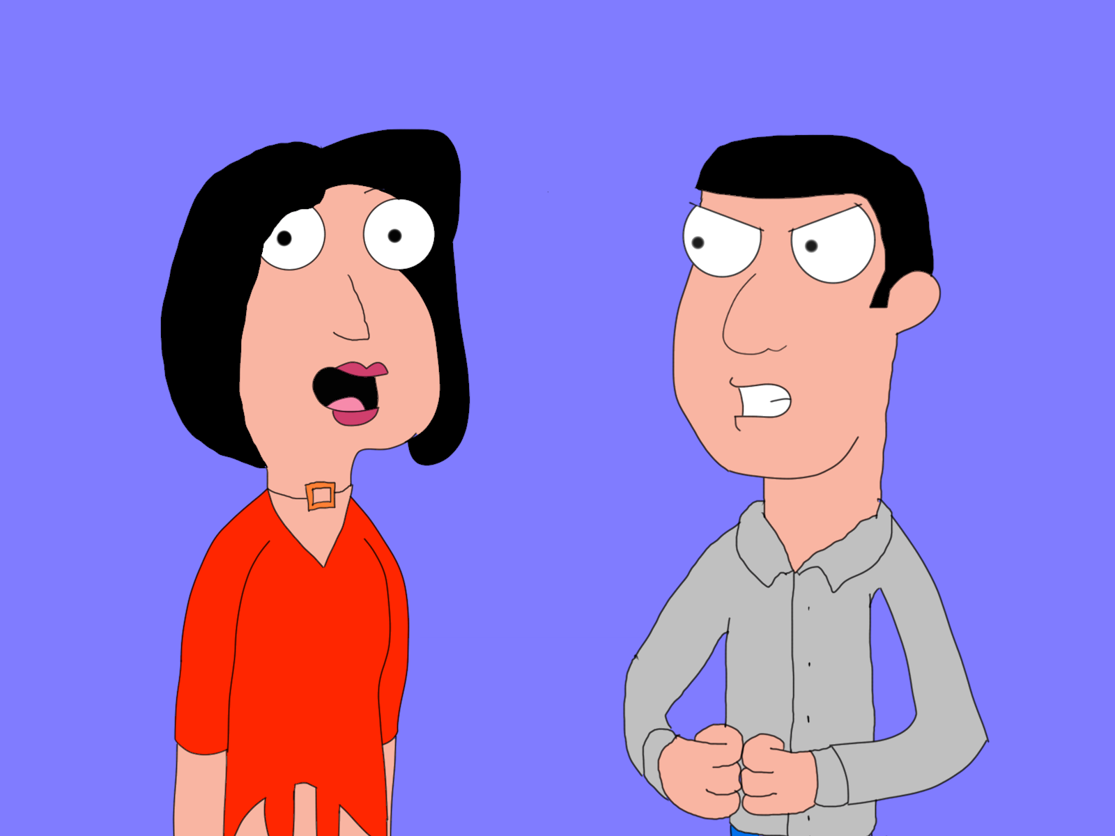 Kate and Nick Ashby in Family Guy Style by kateashbyplz on DeviantArt