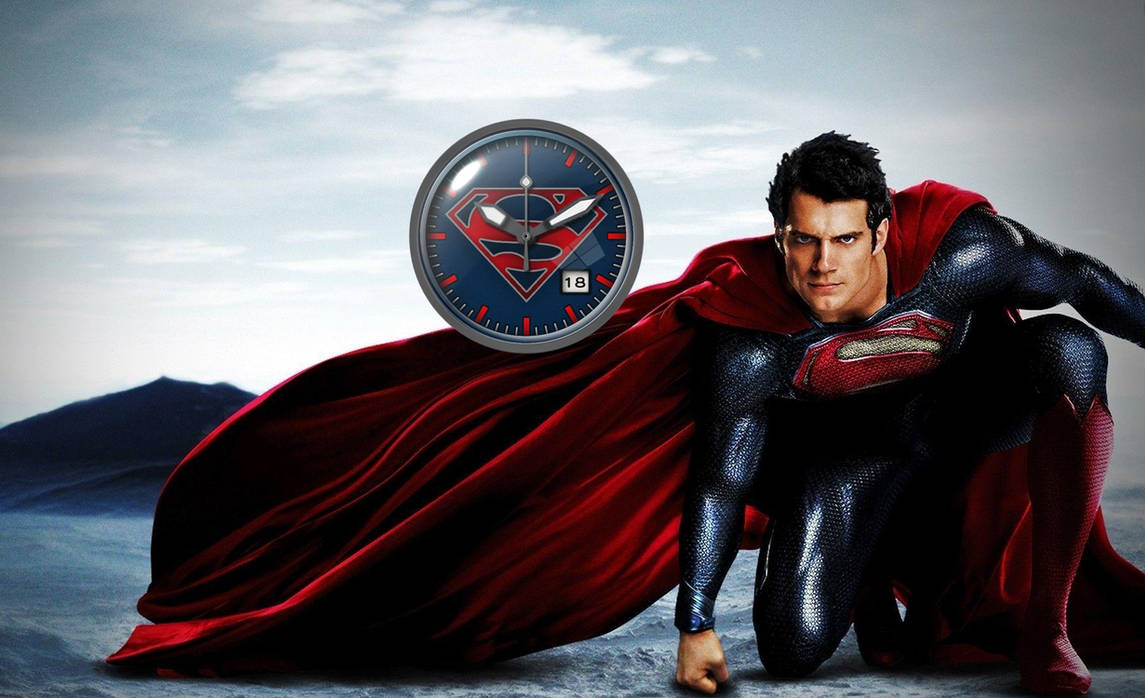 Superman Clock for xWidget by canuckken on DeviantArt