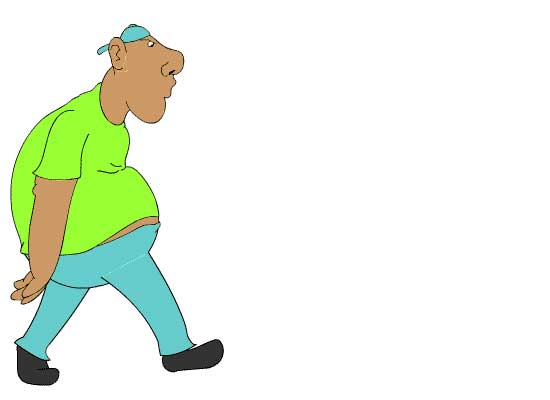 fat guy walking by mrrHey on DeviantArt