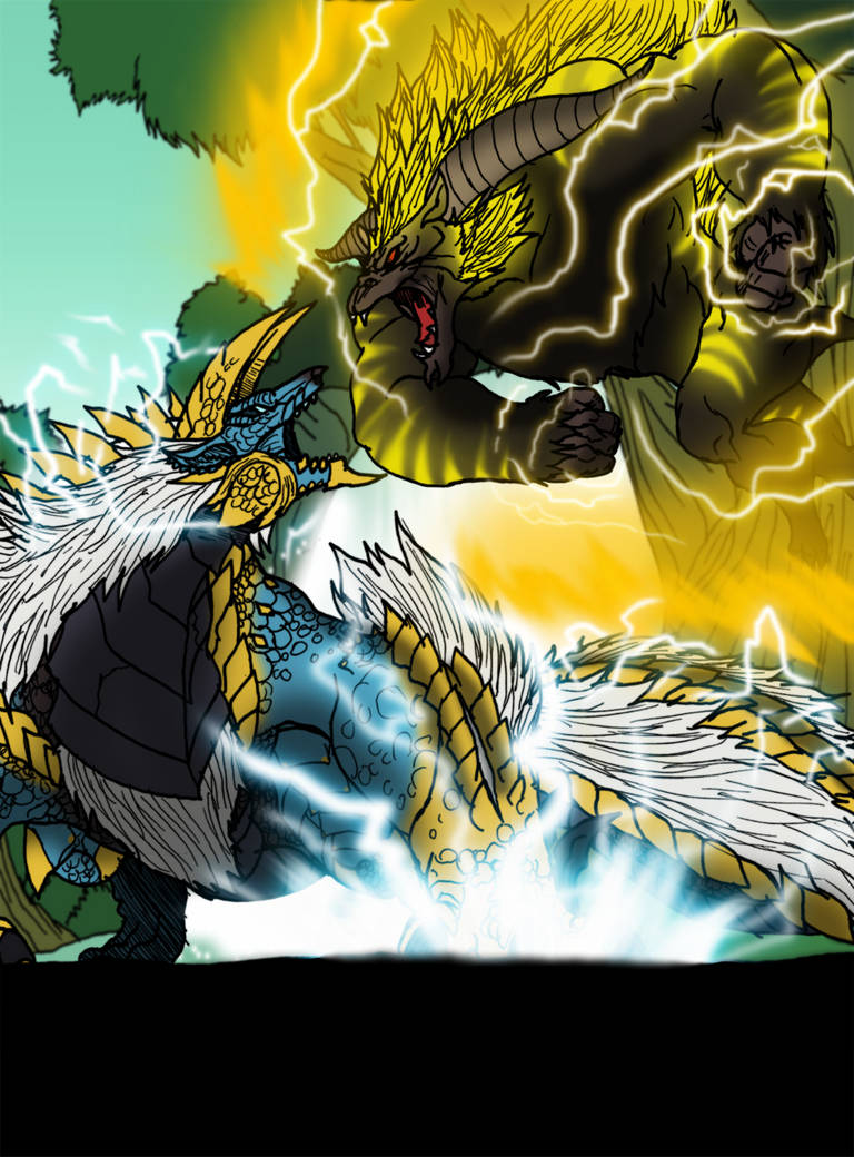 Jinouga vs. Rajang Narration by xglide on DeviantArt