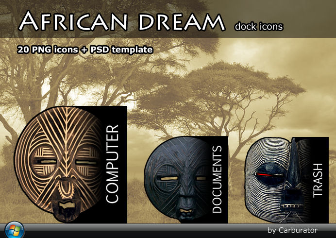 AfricanDream dock icons by Carburator on DeviantArt