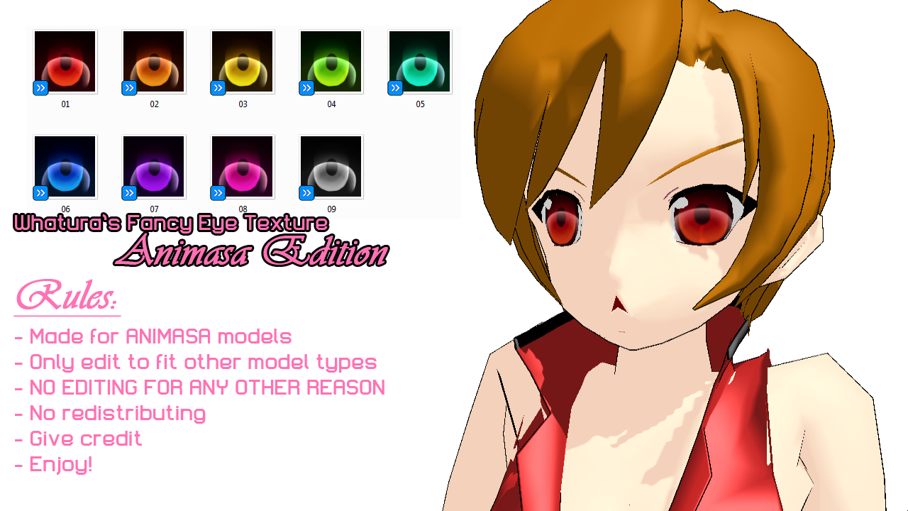 MMD Fancy Eye Pack -Animasa- by Whatura on DeviantArt