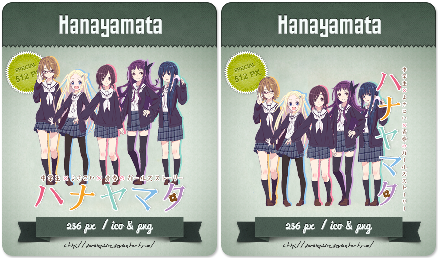 Hanayamata Anime Outfits