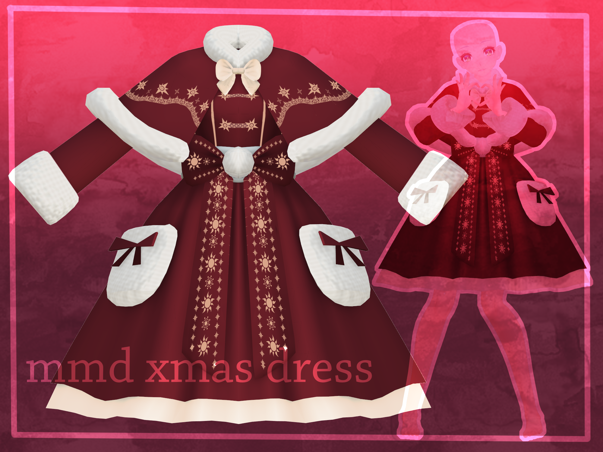 Mmd Xmas Dress by SAYUMIVI on DeviantArt