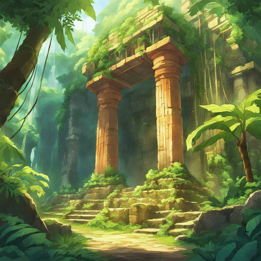 ancient jungle ruins by wendigo777777 on DeviantArt