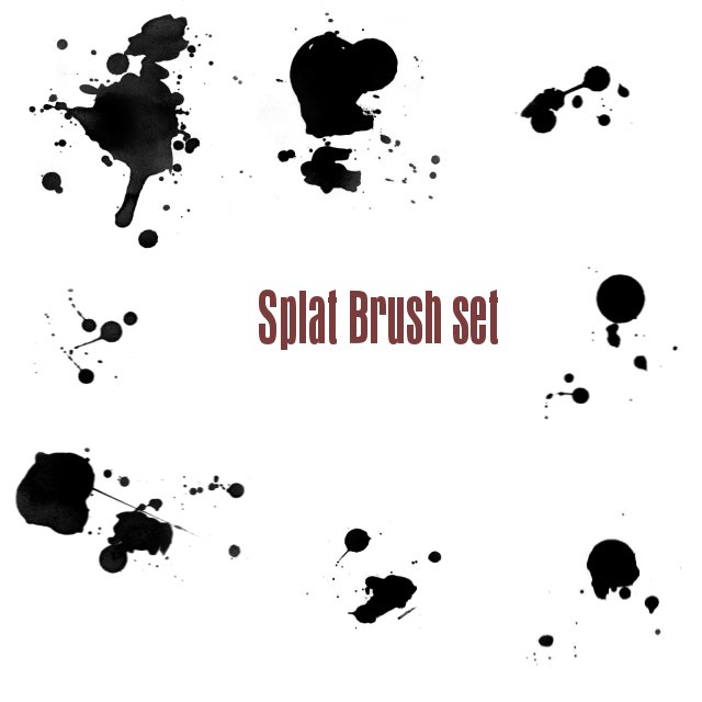 Splat brush set by resourcefish on DeviantArt