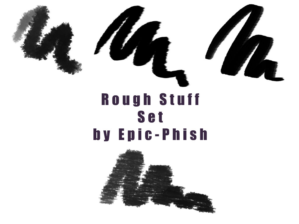 Rough Stuff Brush Set by resourcefish on DeviantArt