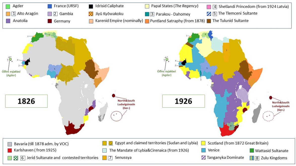 Map Of The Scramble For Africa