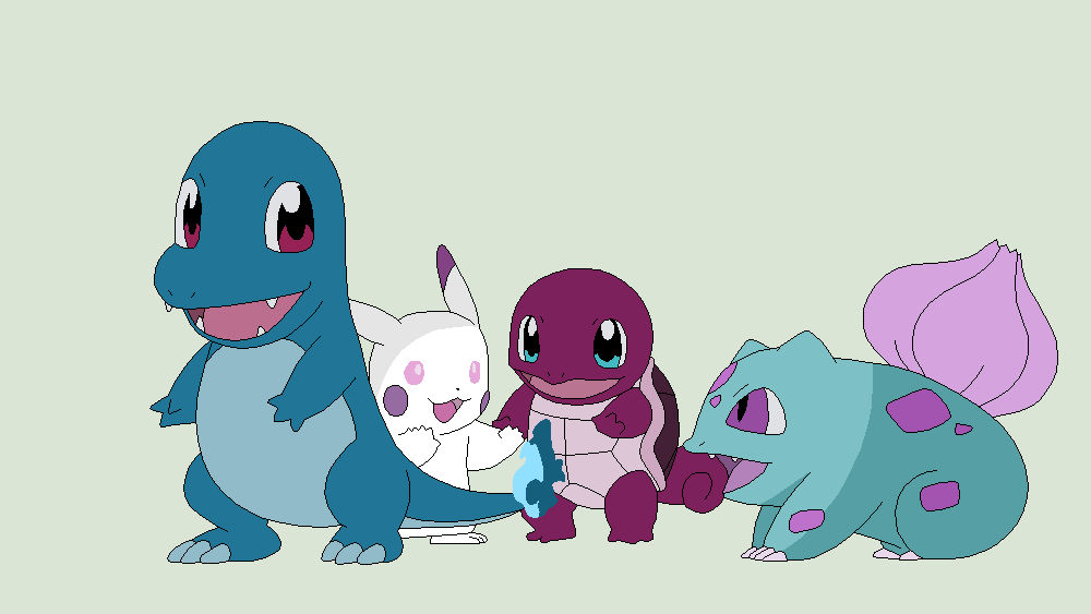 Pink and blue pokemon by disney455 on DeviantArt