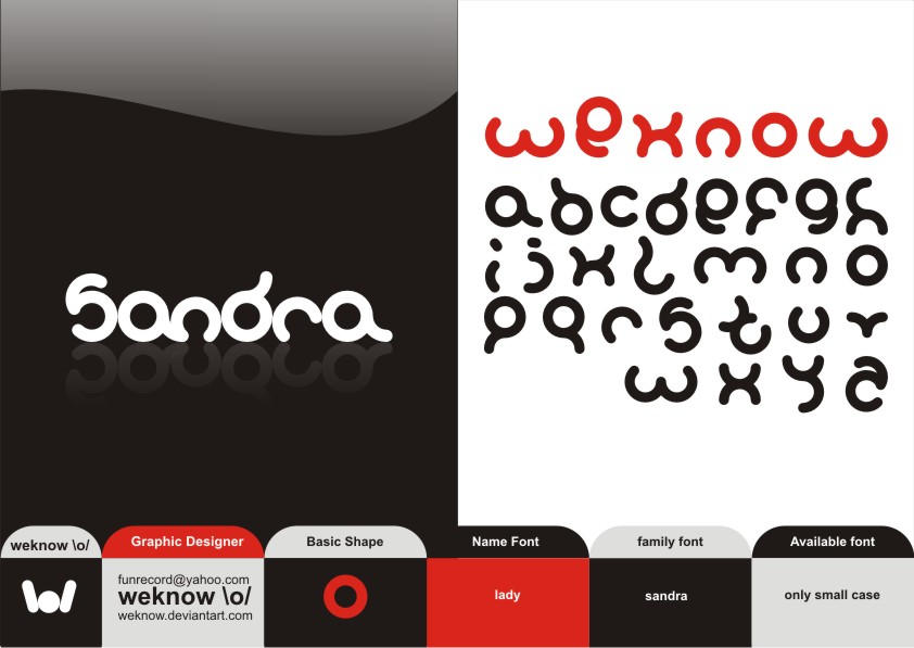 sandra_font_byweknow by weknow on DeviantArt