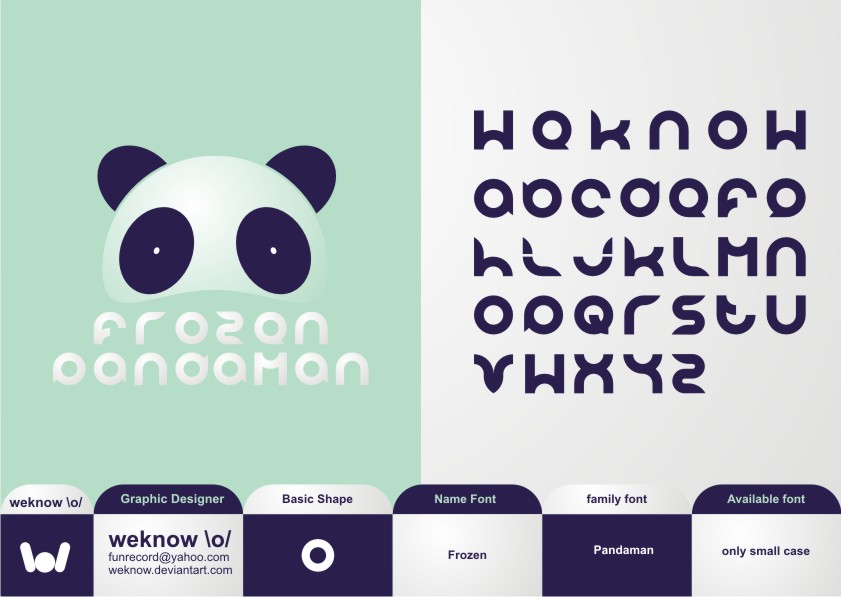 pandaman font by weknow by weknow on DeviantArt