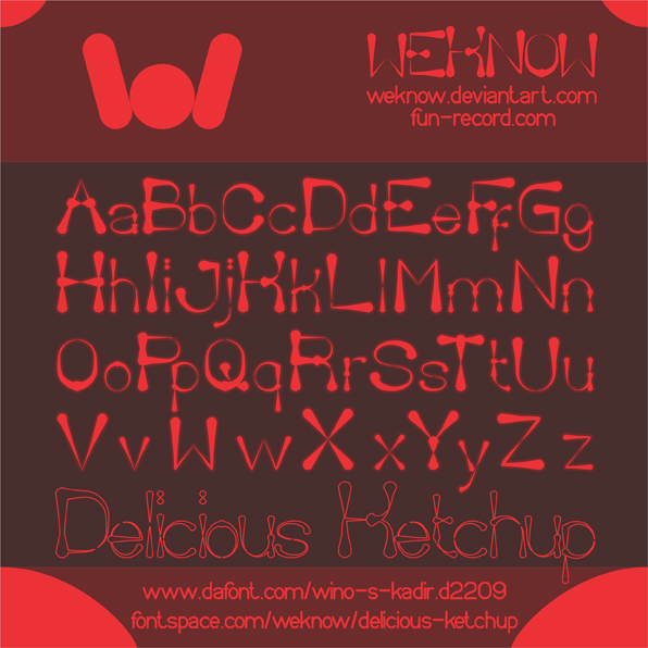 delicious ketchup font by weknow by weknow on DeviantArt